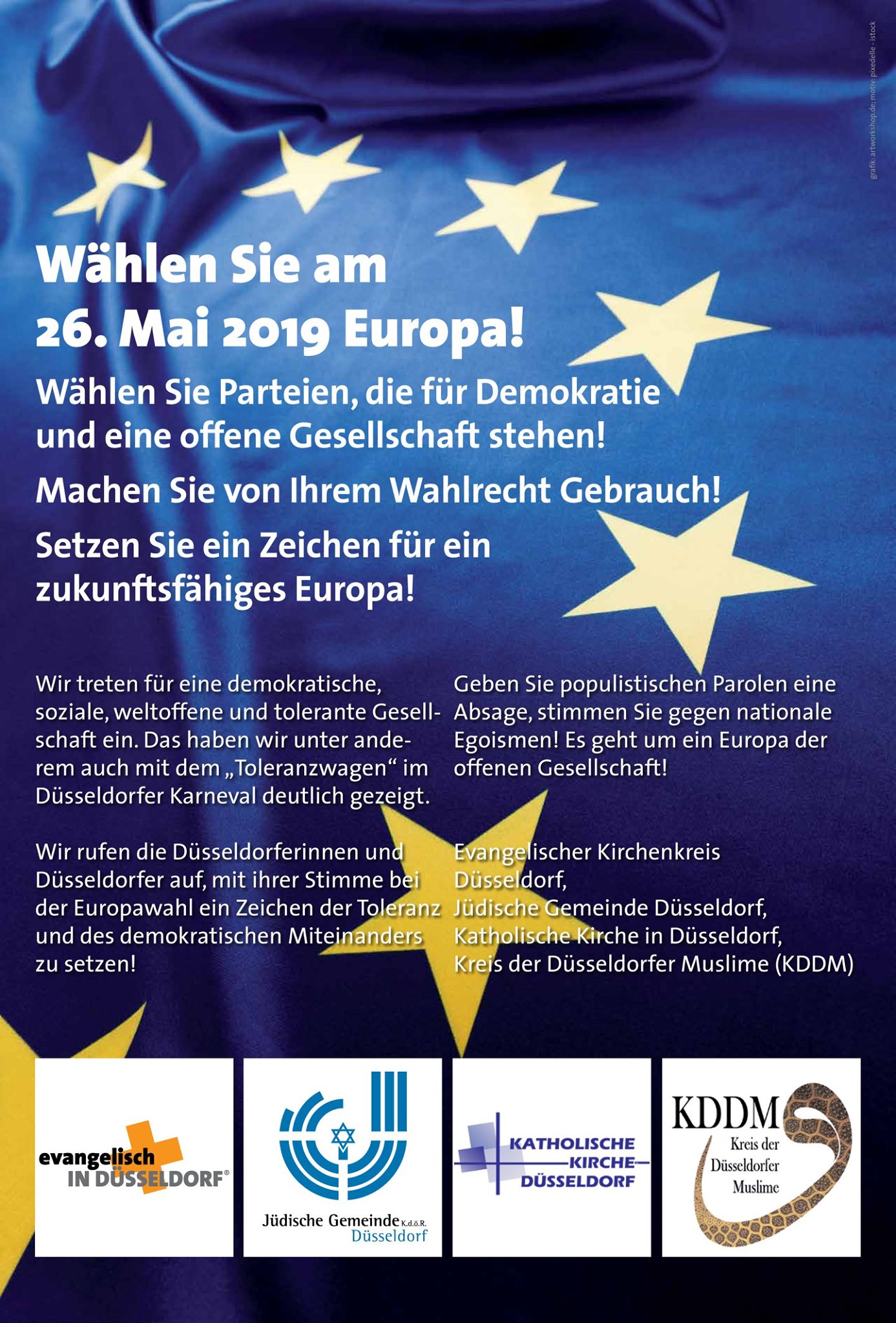 Unsere Anzeige zum Wahlaufruf für die Europa Wahlen am letzen Sonntag ...
